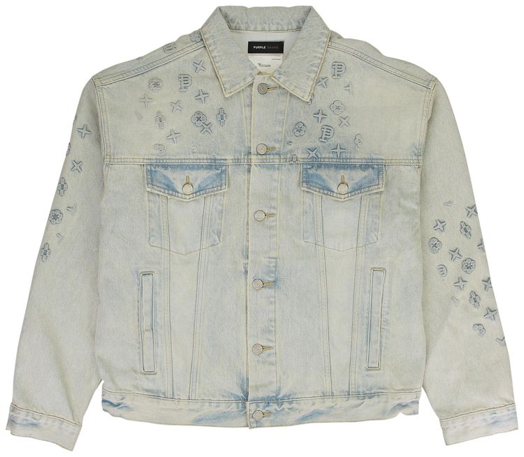 Buy PURPLE BRAND Embossed Denim Jackets 'Indigo' - P027 EMJL423 | GOAT