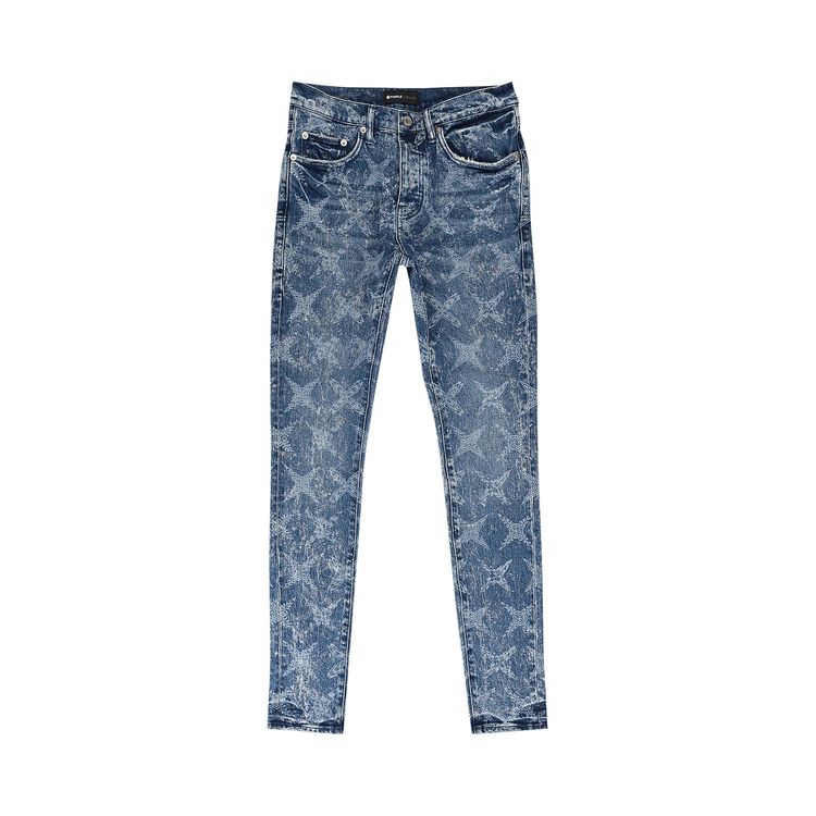 Buy PURPLE BRAND Mid Galaxy Bleach Constellation Laser Skinny Jeans ...