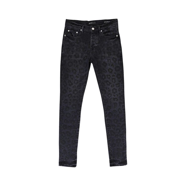 Buy PURPLE BRAND Monogram Leopard Print Skinny Jeans 'Black' - P001 ...