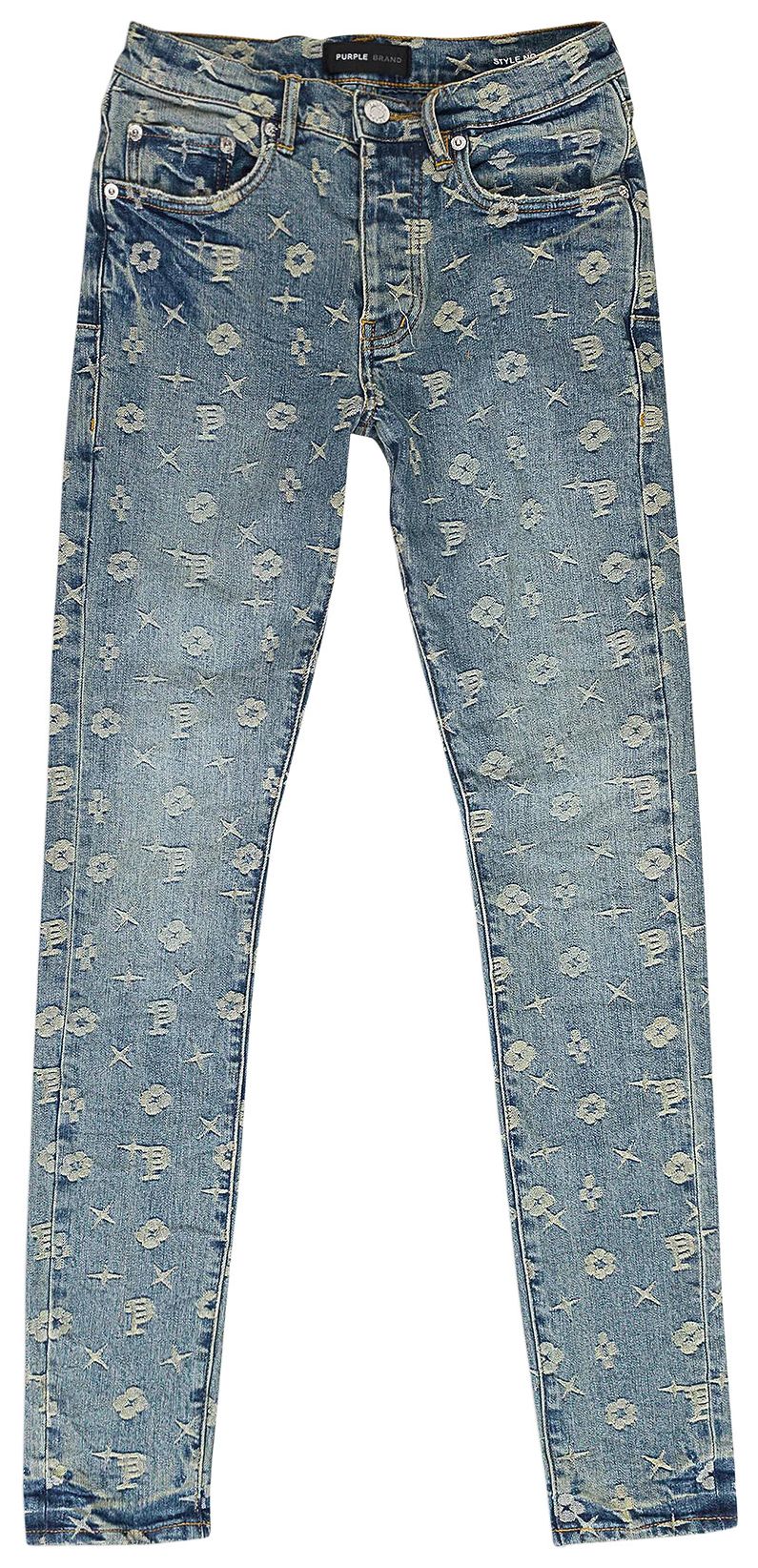 Buy PURPLE BRAND Monogram Jacquard Skinny Jeans 'Mid Indigo' - P001 ...