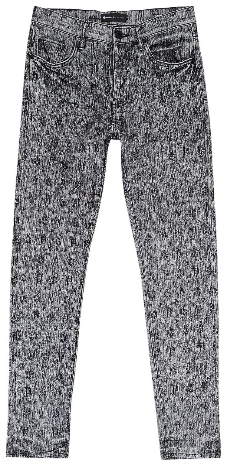 Buy PURPLE BRAND Monogram Flocked Skinny Jeans 'Black' - P001 WMBF123 ...