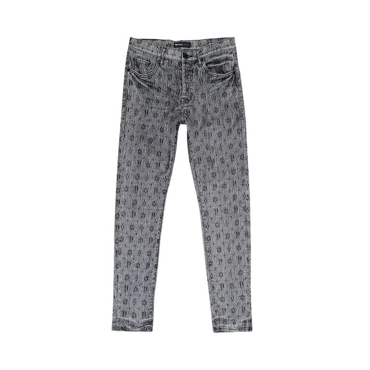 Buy PURPLE BRAND Monogram Flocked Skinny Jeans 'Black' - P001 WMBF123 ...