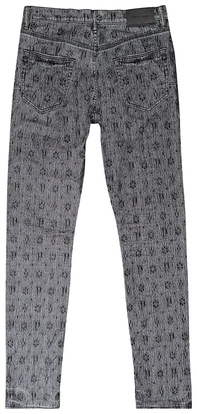 Buy PURPLE BRAND Monogram Flocked Skinny Jeans 'Black' - P001 WMBF123 ...