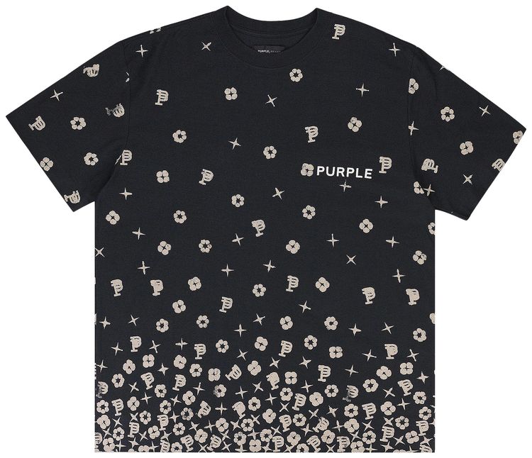 Buy PURPLE BRAND Textured Jersey Short-Sleeve Tee 'Black' - P104 TJBS323 | GOAT