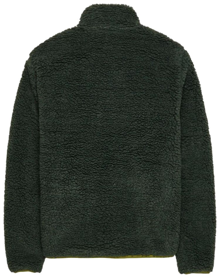 Buy Stussy Sherpa Reversible Jacket 'Dark Green' - 118529 DARK | GOAT