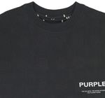 Buy PURPLE BRAND Textured Jersey Short-Sleeve Tee 'Black' - P104 JBWM322 | GOAT