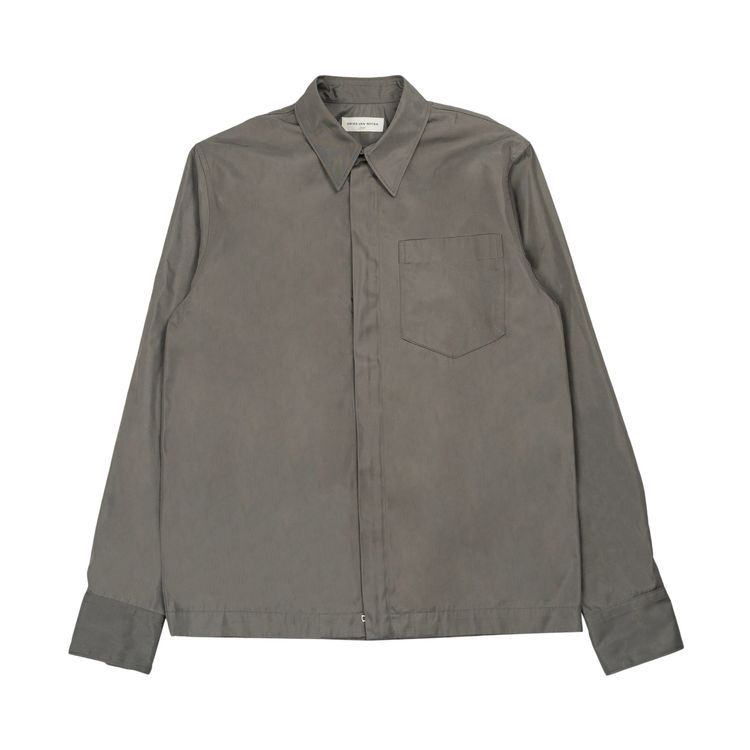 Buy Dries Van Noten Corran Shirt 'Grey' - 242 020700 9196 GREY | GOAT
