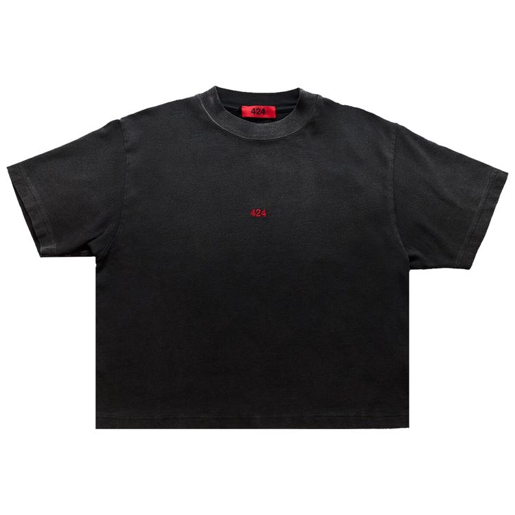 Buy 424 Cropped Alias T-Shirt 'Black' - FFF4MH02AP JE341 999 | GOAT
