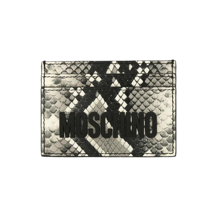 Buy Moschino Python Printed Logo Card Holder 'Fantasy White' - 8124 ...