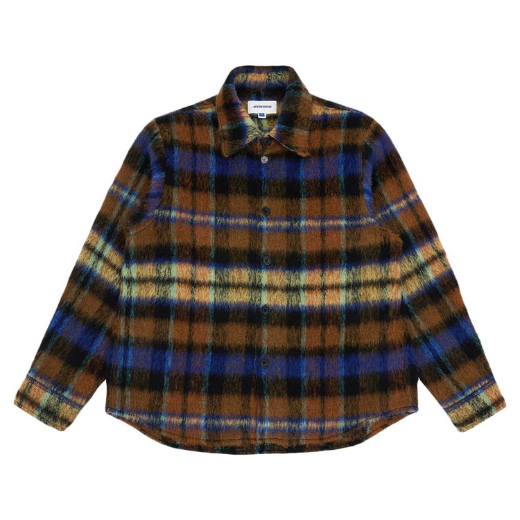 Buy Ader Error Plaid Long-Sleeve Shirt 'Brown' - BN01FWJK0118BR | GOAT