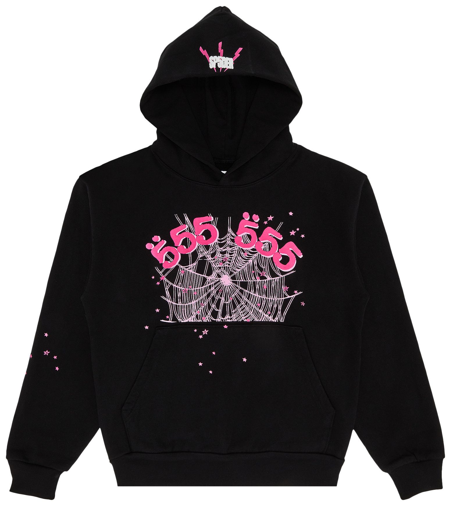 Buy Sp5der Angel Number Hoodie 'Black' - SS05FW24BLK | GOAT