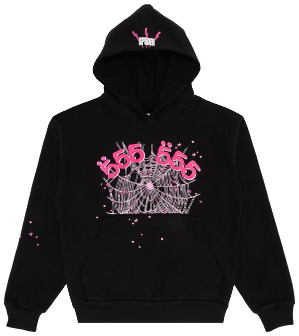 Buy Sp5der Angel Number Hoodie 'Black' - SS05FW24BLK | GOAT
