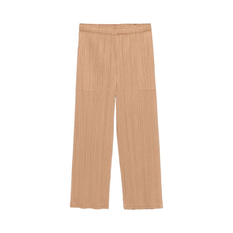 Buy Pleats Please Issey Miyake MC December Pants 'Sand Beige ...