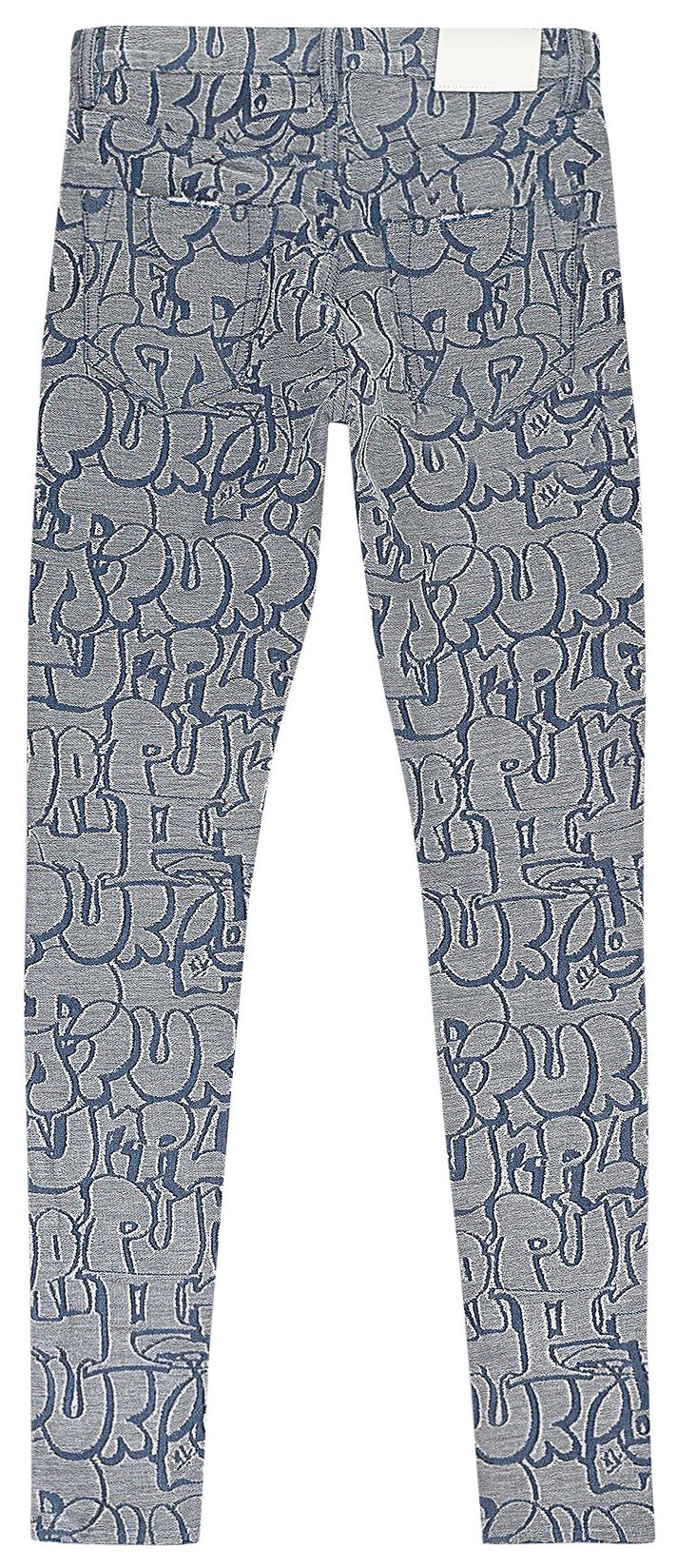 Buy PURPLE BRAND Terry Graffiti Tag Laser Skinny Jeans 'White' - P001 ...