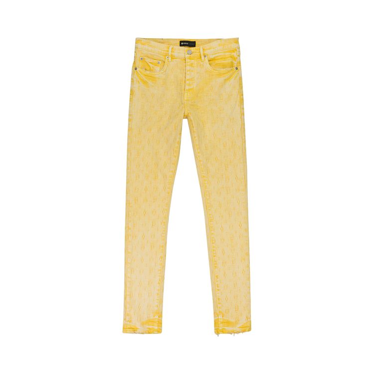 Buy PURPLE BRAND Jacquard Monogram Skinny Jeans 'Gold' - P001 GDJM322 ...
