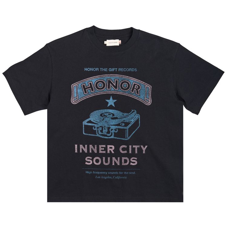 Buy Honor The Gift Honor Records Tee 'Black' - HTG240395 BLAC | GOAT