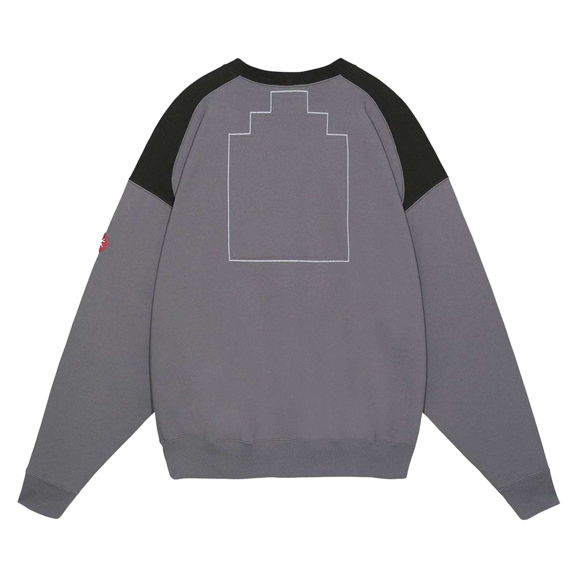Buy Cav Empt Panel Shoulder Crewneck 'Charcoal' - CES26CS10 Buy Cav Empt Panel Shoulder Crewneck 'Charcoal' - CES26CS10