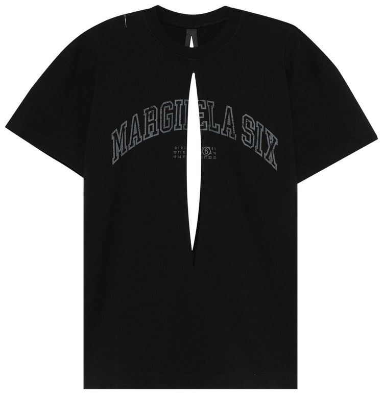 Buy MM6 Maison Margiela Short-Sleeve Top 'Black' - S52NF0012 M20050 900 ...