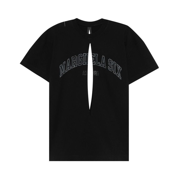 Buy MM6 Maison Margiela Short-Sleeve Top 'Black' - S52NF0012 M20050 900 ...