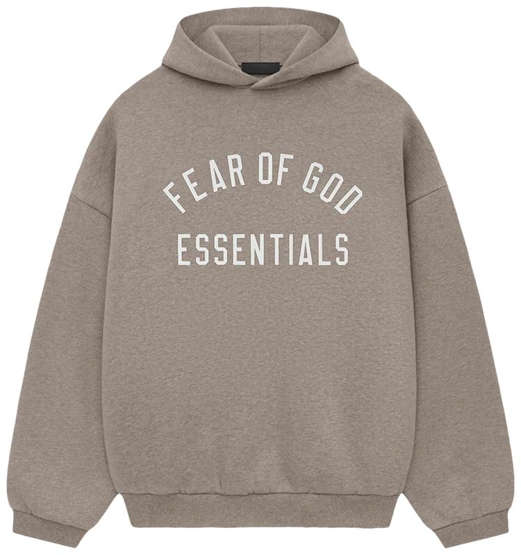 Buy Fear of God Essentials Fleece Hoodie 'Heather Grey' - 192HO246251F | GOAT