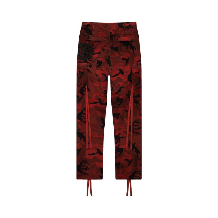 Buy Hellstar Cargo Pants 'Red Camo' - HSCXPNT01 RED | GOAT