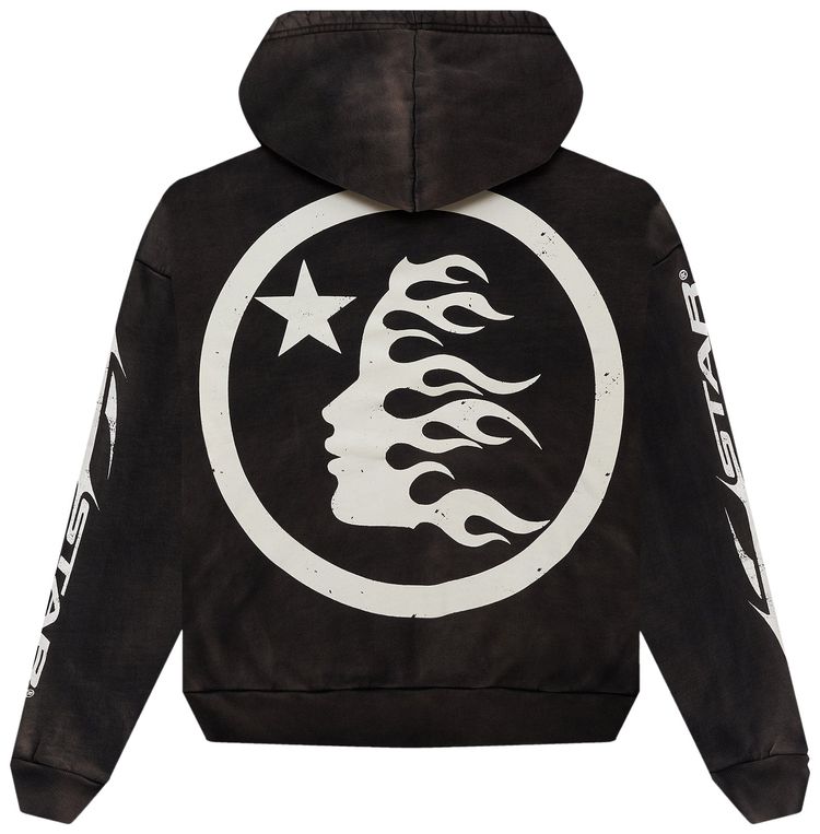 Buy Hellstar Logo Zip-Up Hoodie 'Black' - HSCXZIP01 BLAC | GOAT