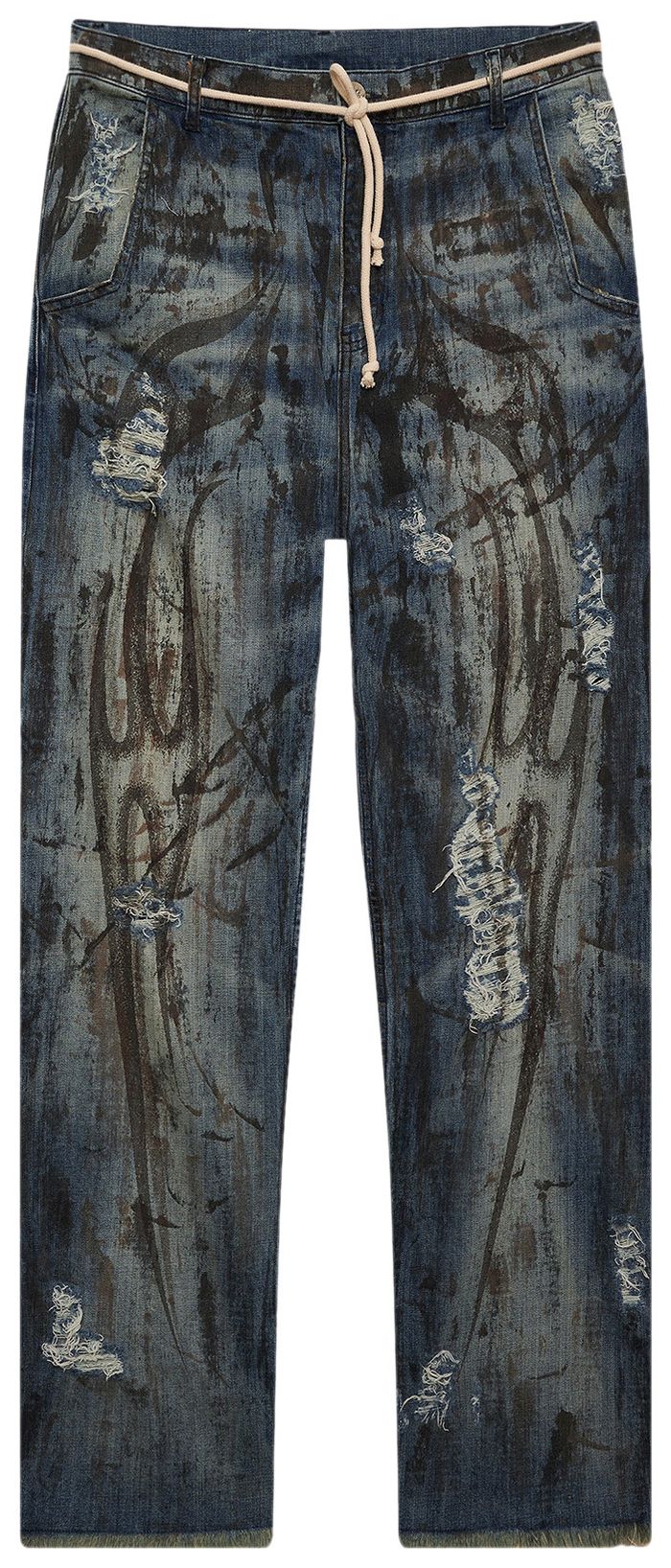 Buy Hellstar Denim Jeans 'Blue' - HSCXPNT01 BLUE | GOAT
