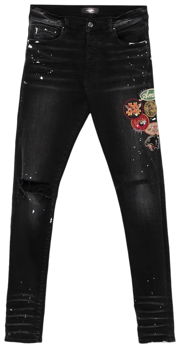 Buy Amiri Vintage Patch Skinny Jean 'Aged Black' - AMDNSY1130 023 AGED ...