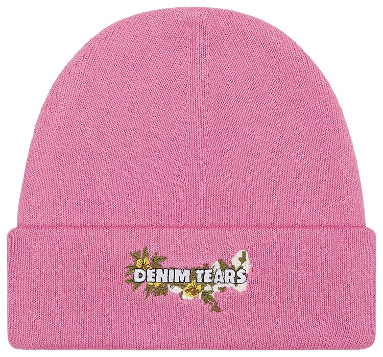 Buy Denim Tears Floral Beanie 'Pink' - FW24AKH0012 | GOAT