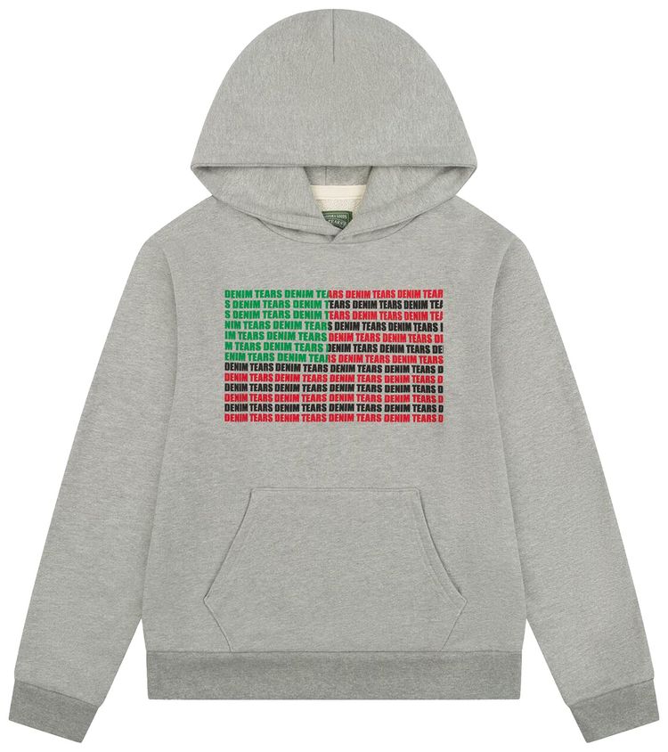 Buy Denim Tears Logo Flag Hoodie 'Grey' - FW24THD062 | GOAT