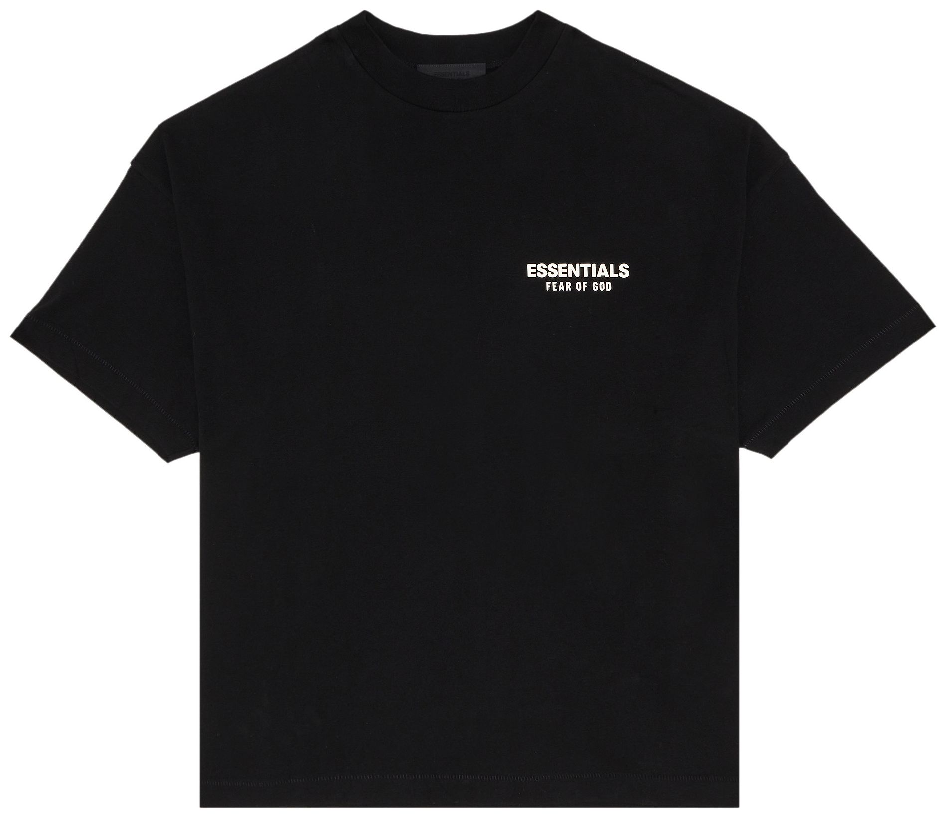 Buy Fear of God Essentials Jersey Crewneck Tee 'Black' - 125HO244360F ...