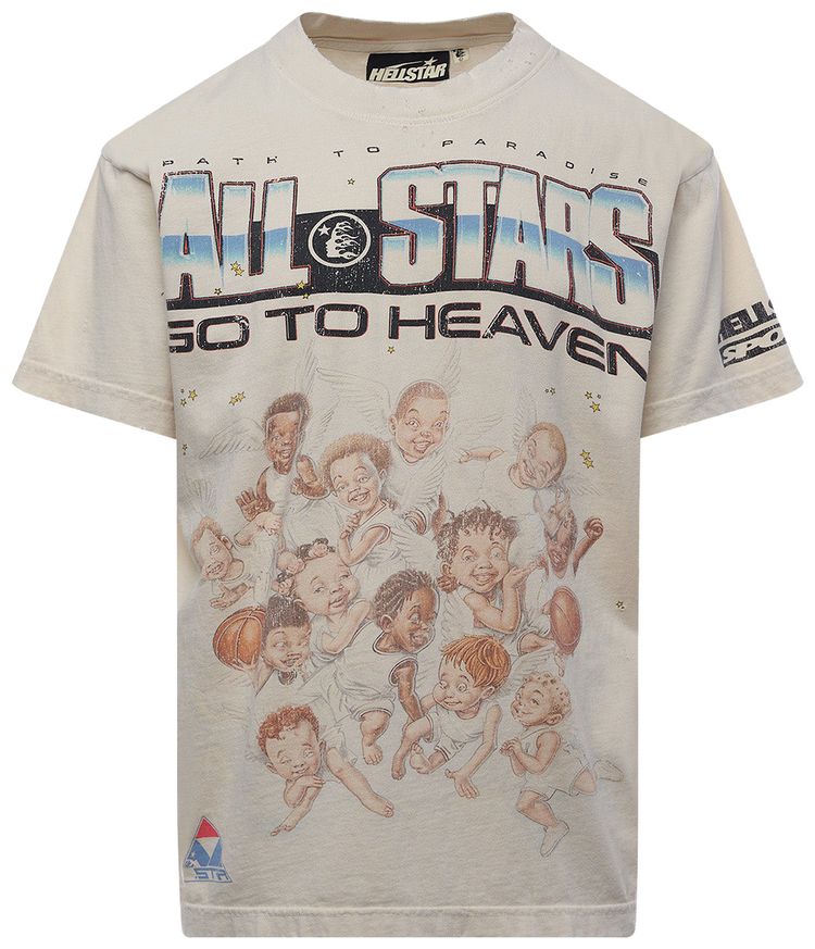 Buy Hellstar All Stars T-Shirt 'White' - HSCXTEE03 WHIT | GOAT