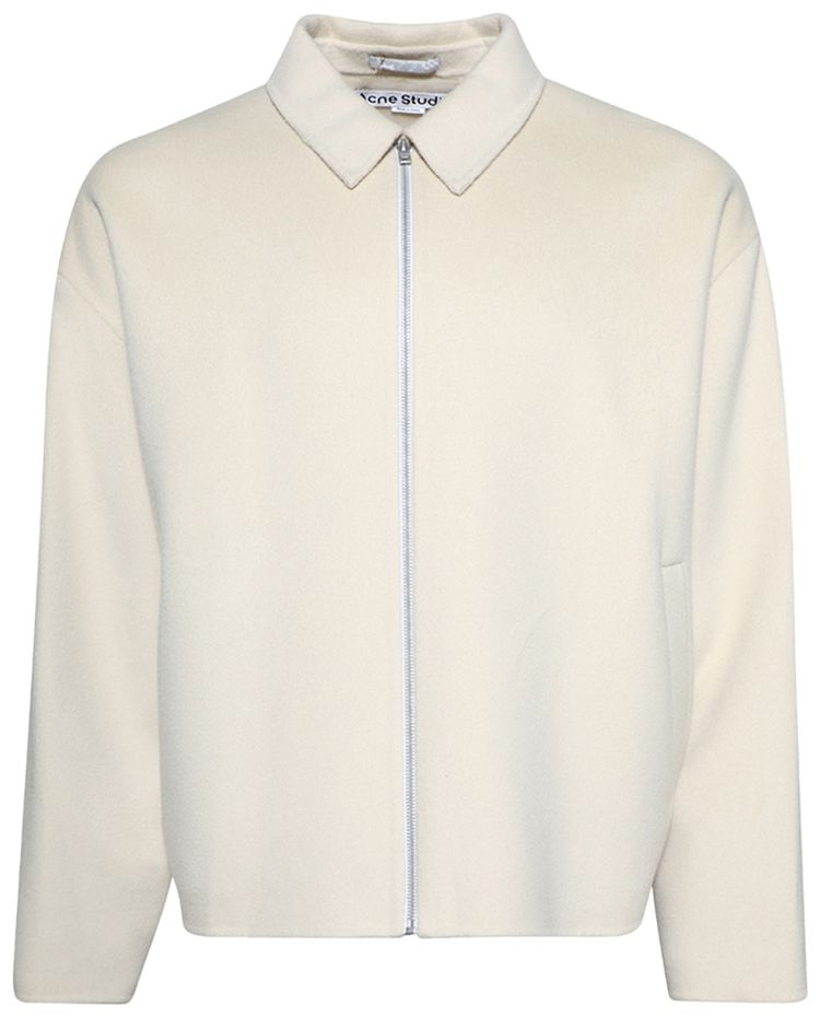 Buy Acne Studios Wool Zipper Jacket 'Oat Beige' - B90699 GOAT OAT | GOAT