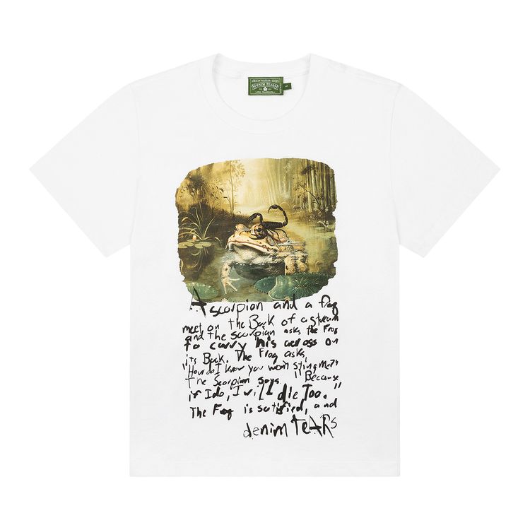 Buy Denim Tears The Frog And Scorpion Fable Tee 'White' - FW24TSS0481 ...