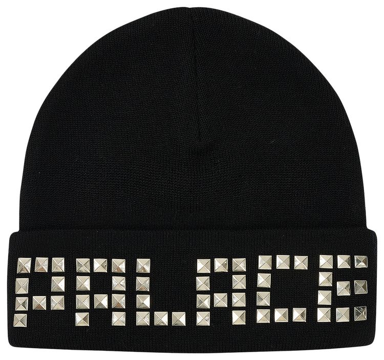 Buy Palace Emotional Studded Beanie 'Black' - P28BN003 | GOAT