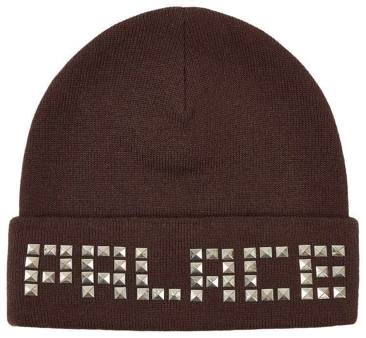 Buy Palace Emotional Studded Beanie 'Brown' - P28BN008 | GOAT