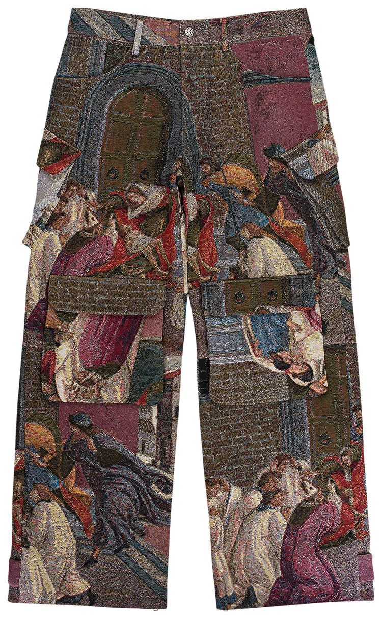 Buy Birth Of Royal Child Artist Jacquard Weave Cargo Pants 'Multicolor ...