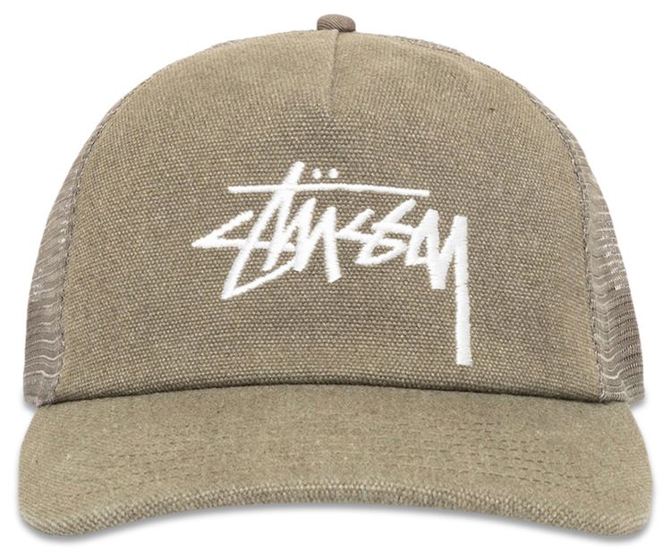 Buy Stussy Mid-Depth Big Stock Mesh Snapback 'Army Green' - 1311162 ...
