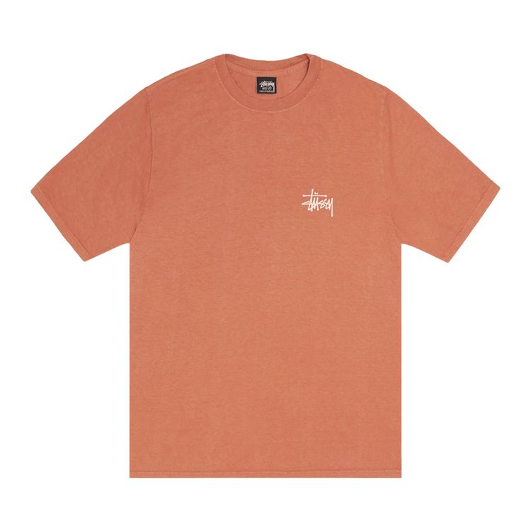Buy Stussy Built In USA Tee Pigment Dyed 'Rust' - 1905059 RUST | GOAT