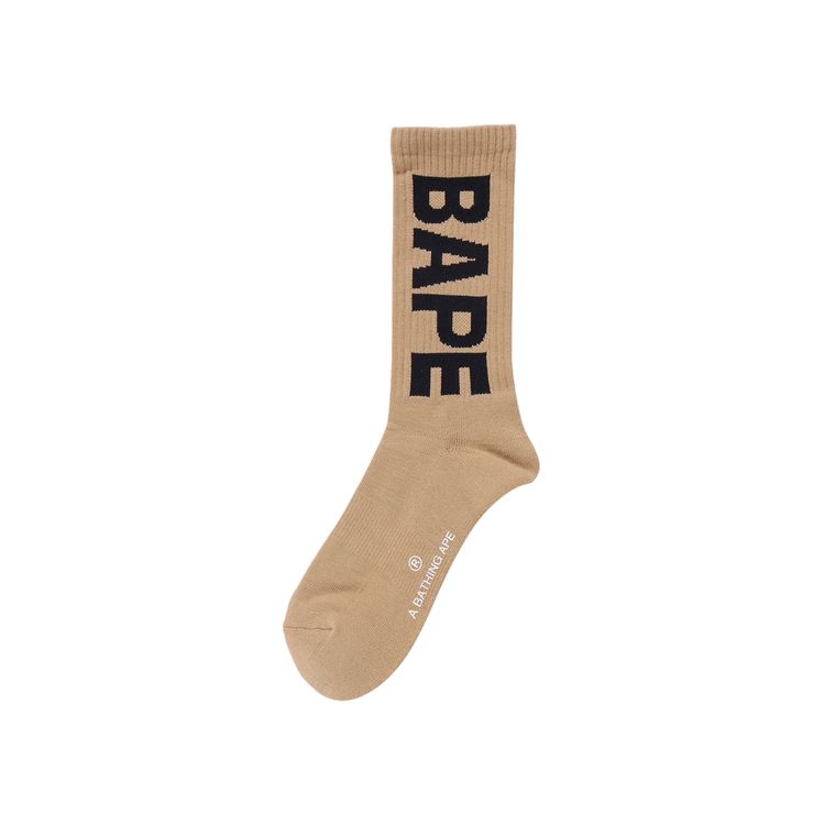 Buy BAPE A Bathing Ape Socks 'Beige' - 1K70 184 006 BEIGE | GOAT