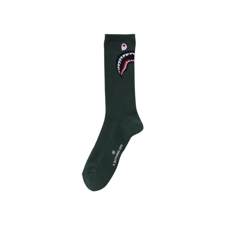 Buy BAPE Shark Socks 'Green' - 1K80 184 002 GREEN | GOAT