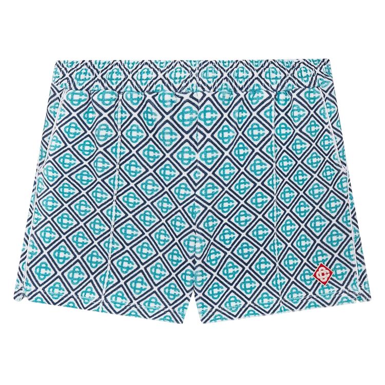 Buy Casablanca Towelling Short 'Teal' - MS25 JTR 113 01 TEAL | GOAT