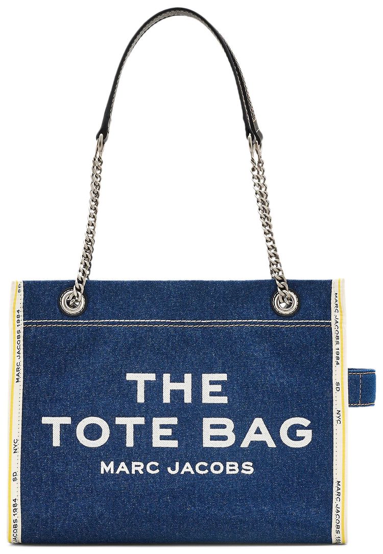 Buy Marc Jacobs Denim Chain Medium Tote Bag 'Dark Wash' - 2F4HTT018H05 ...