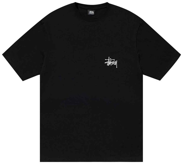 Buy Stussy Basic Tee 'Black' - 1905000 BLAC | GOAT