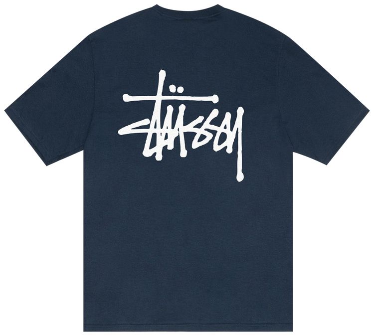 Buy Stussy Basic Tee 'Navy' - 1905000 NAVY | GOAT