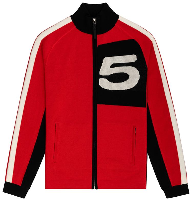 Buy Sp5der Knit 5 Track Jacket 'Red' - J06FW24RED | GOAT