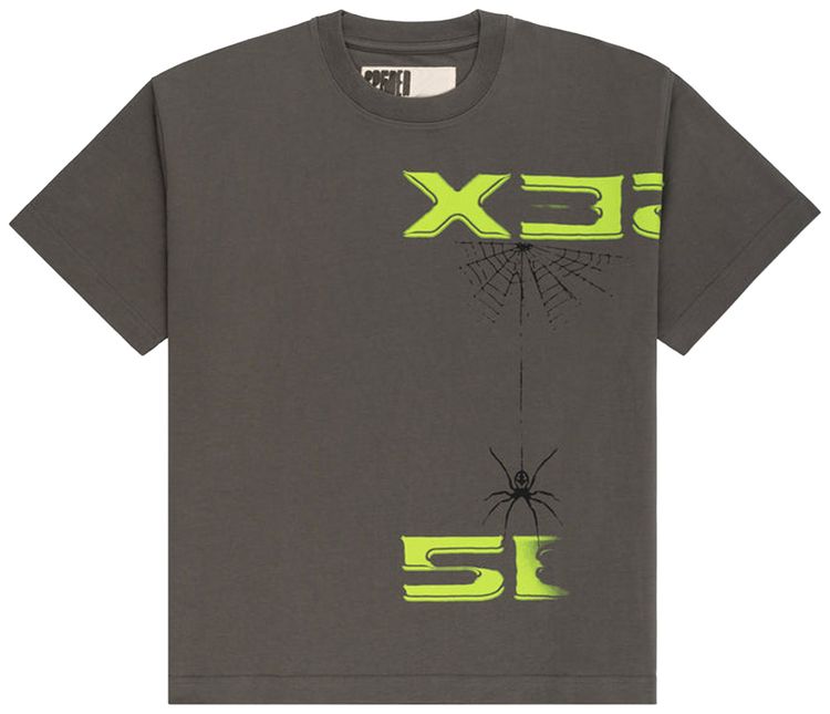Buy Sp5der 5ex HW Tee 'Slate Grey' - T01FW24GRY | GOAT