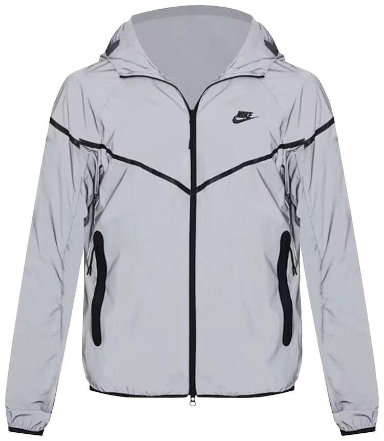 Buy Nike Tech Woven Flash Jacket 'Reflect Silver/Black' - FZ7585 035 | GOAT