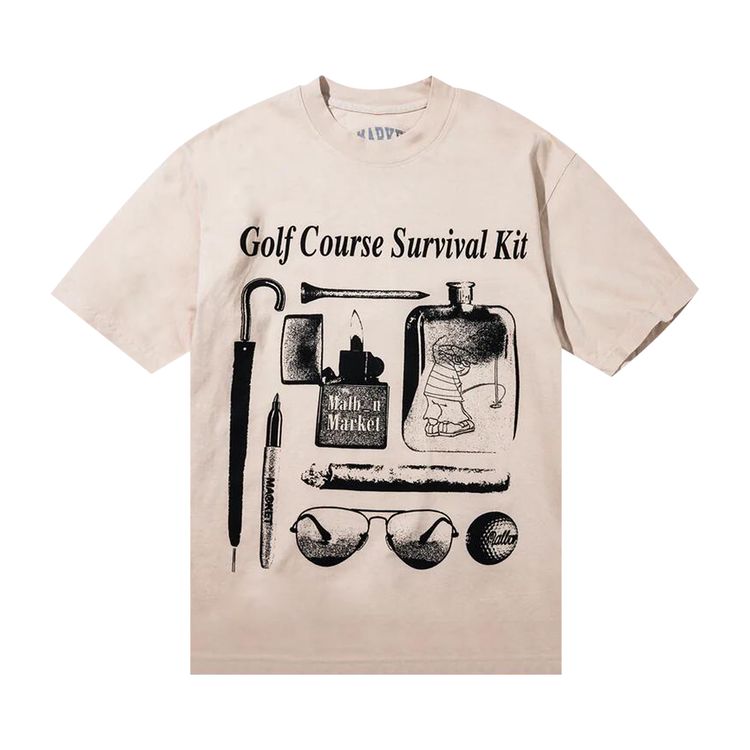 Buy Market Survival Kit T-Shirt 'Cream' - 399001715 CREA | GOAT
