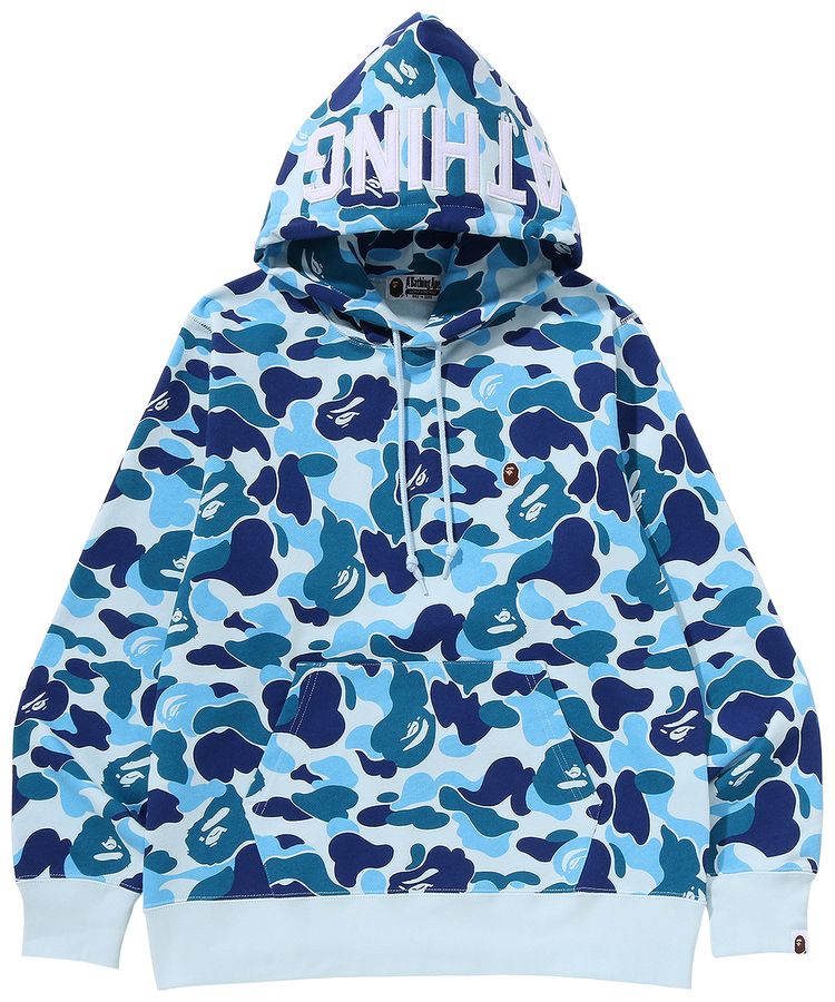 Buy BAPE ABC Camo Pullover Hoodie 'Blue' - 1L30 114 008 BLUE | GOAT